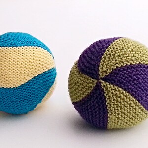KNITTING PATTERN, Knitted Balls, Rainbow Ball, Soccer Ball, Marble ...