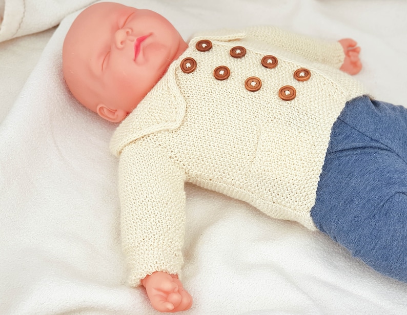 KNITTING PATTERN Baby Jacket Benjamin Jacket Seed Stitch | Etsy
