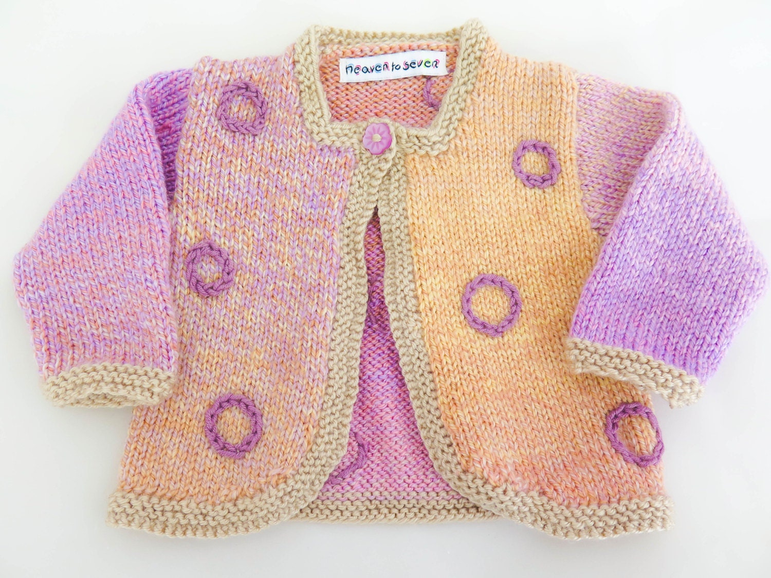 KNITTING PATTERN Girl's Cardigan Girls Sweater 6 Sizes | Etsy