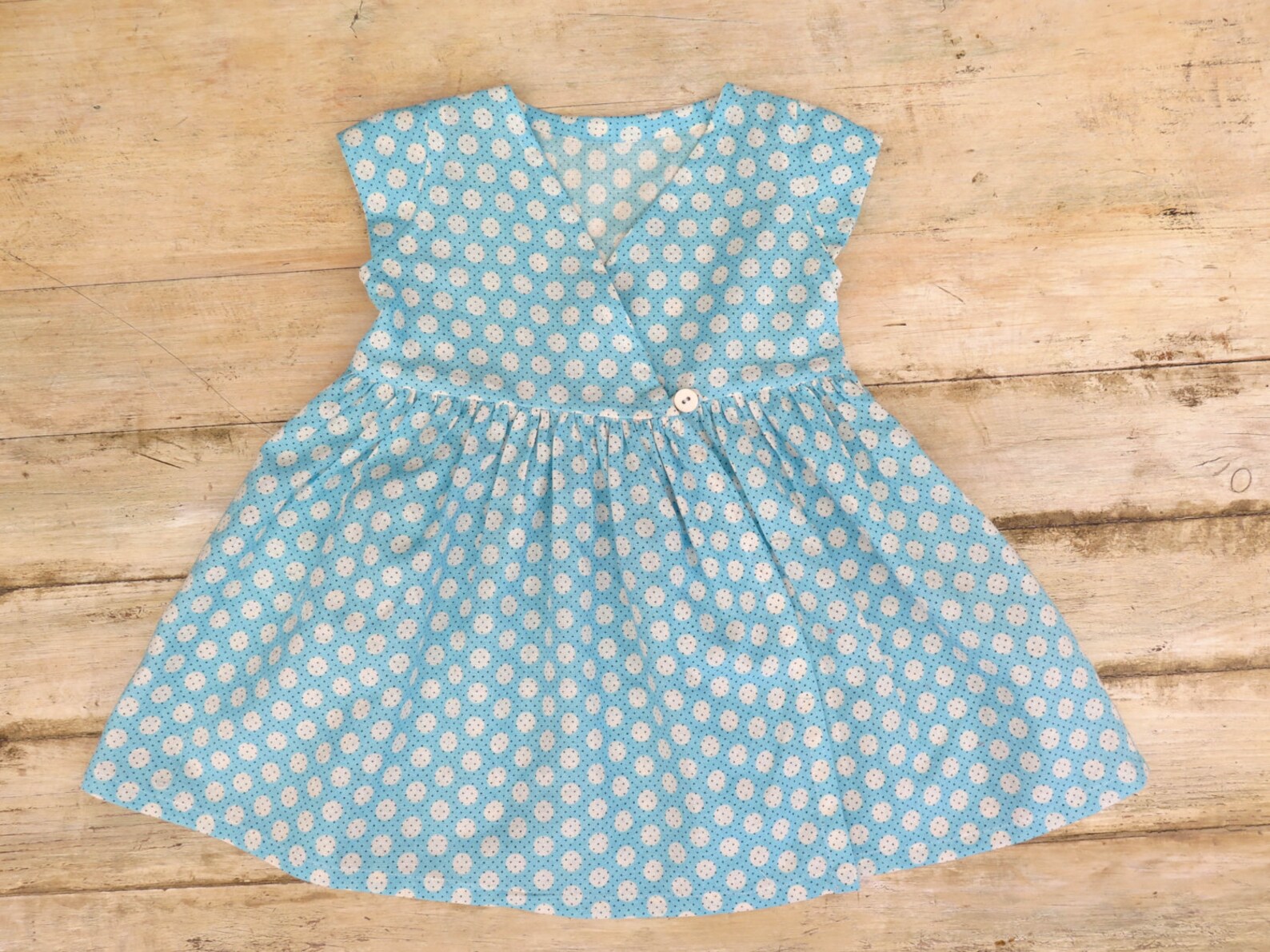 Girls Wrap Dress Sewing Pattern: Easy Beginner Project (18m-7 Years ...