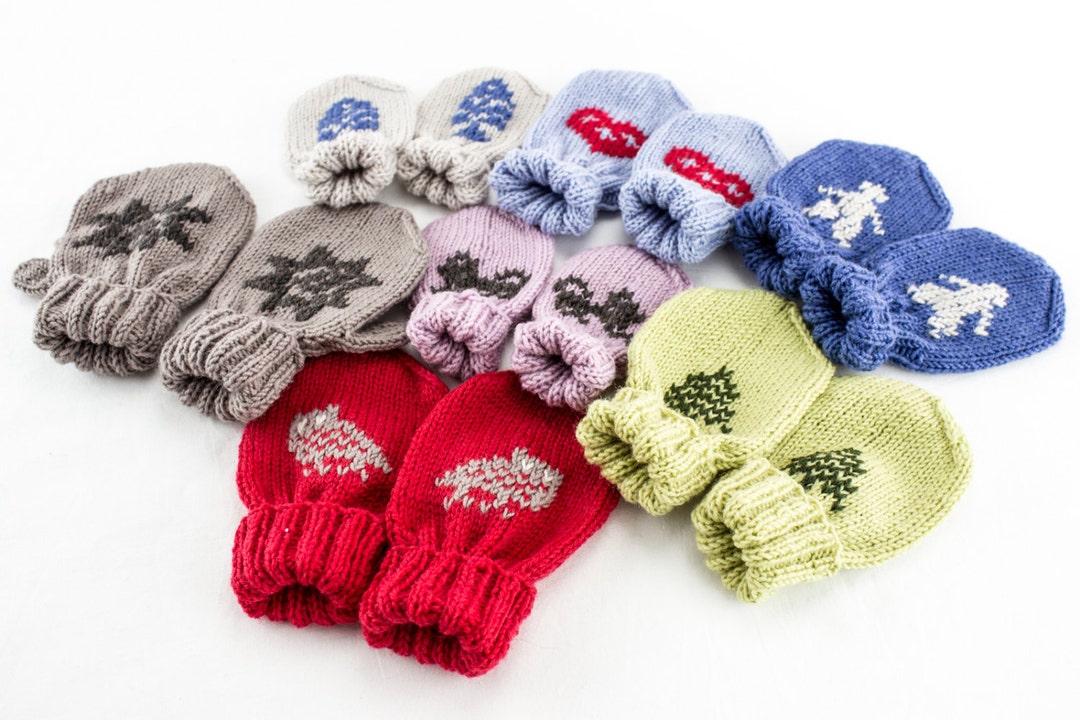 Scandinavian Motif Mittens Knitting Pattern: Baby to Toddler (PDF) - Etsy