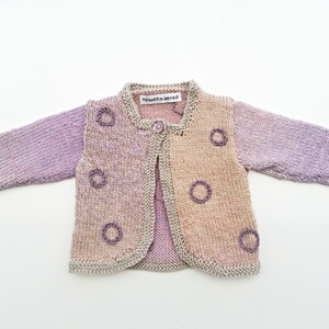 KNITTING PATTERN, Girl's Cardigan, Girls Sweater, 6 Sizes, Instant ...