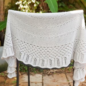 KNITTING PATTERN in Your Eyes Shawl Eyelet Lace Shawl - Etsy