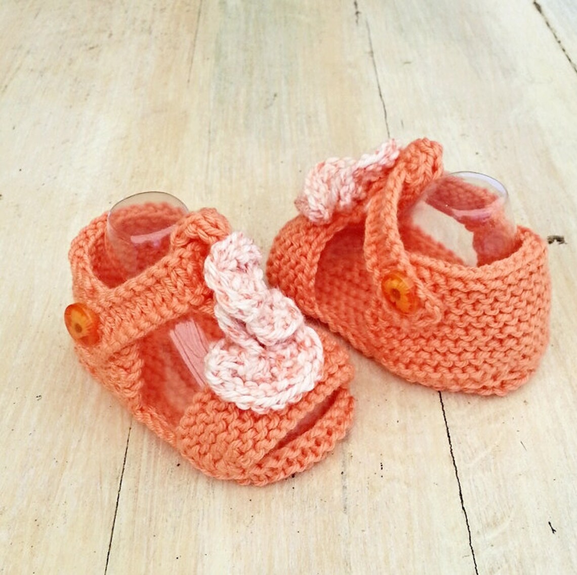 KNITTING PATTERN Baby Girl Sandal Pattern Ruffle Top Sandal - Etsy