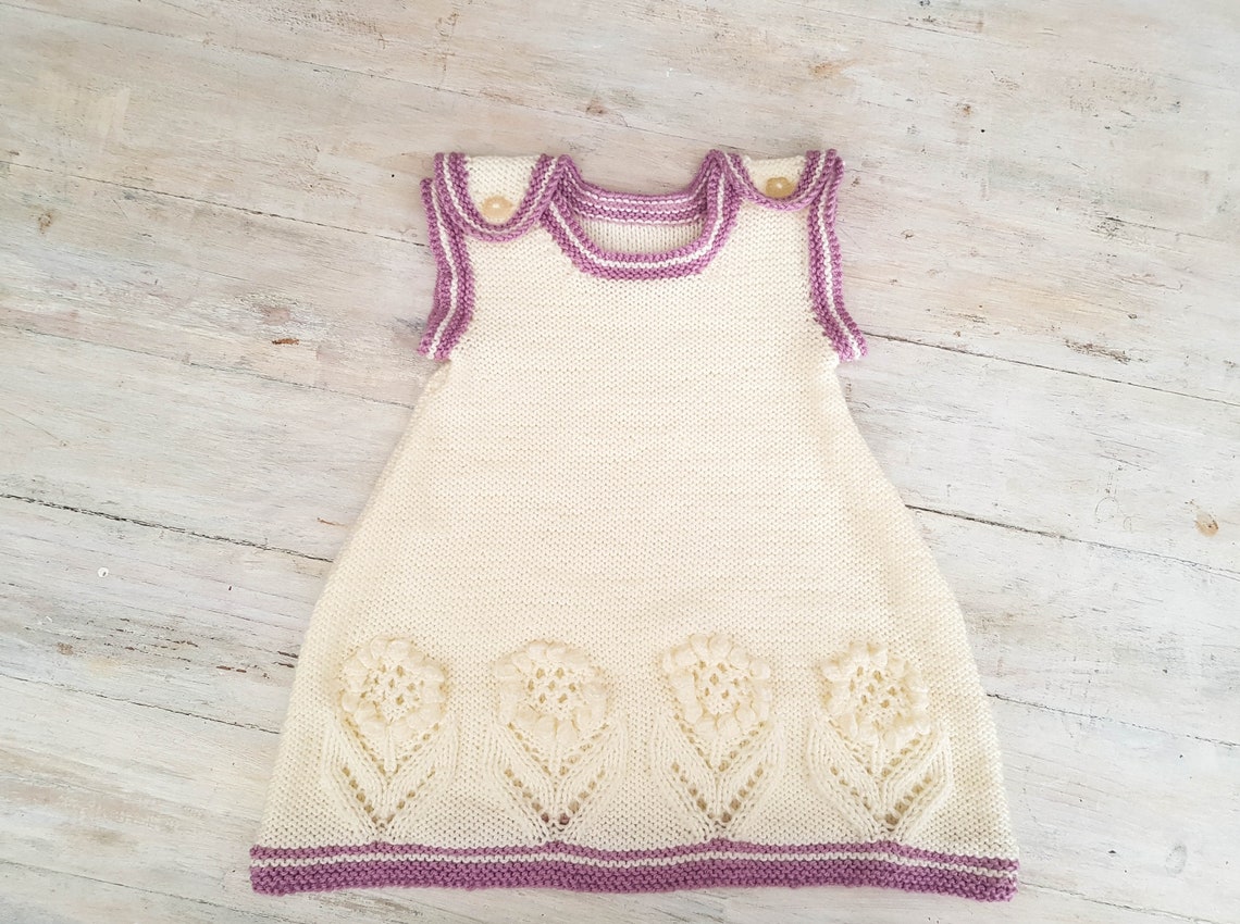 KNITTING PATTERN Baby Knit Dress Knit Toddler Dress - Etsy
