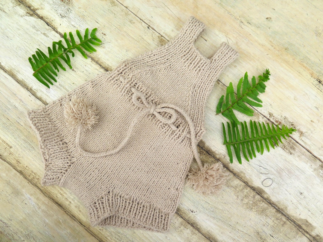 KNITTING PATTERN, Baby Romper, Knit Romper, Onsie, Dungarees, Overalls ...