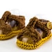 KNITTING PATTERN, Baby Braided Sandal Pattern, Cable Strap Sandal ...