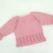 Lace Raglan Pullover Knitting Pattern: Seamless Top-down Sweater (6 ...