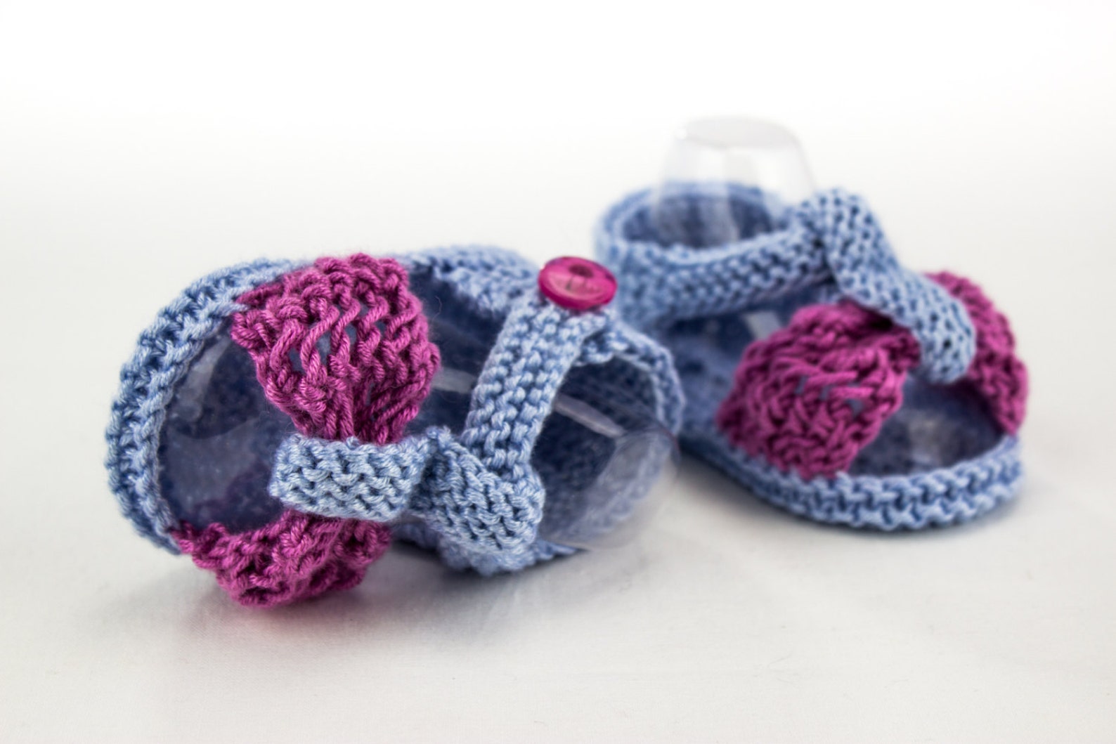 KNITTING PATTERN Baby Girl Sandal Pattern Lace Bow Sandal - Etsy