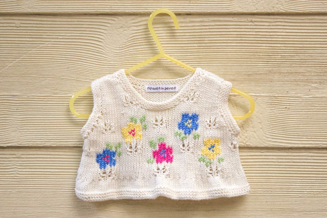 KNITTING PATTERN baby Girls Top Girls Summer Ruffled Top - Etsy