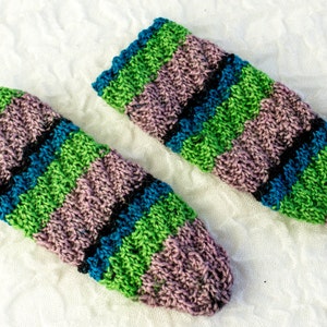 KNITTING PATTERN, Baby Socks, Tube Socks, Knitted Magic Spiral Baby ...