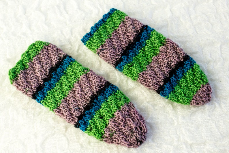 KNITTING PATTERN Baby Socks Tube Socks Knitted Magic Spiral - Etsy