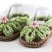 KNITTING PATTERN, Baby Girl Sandal Pattern, Flower Sandal Pattern ...
