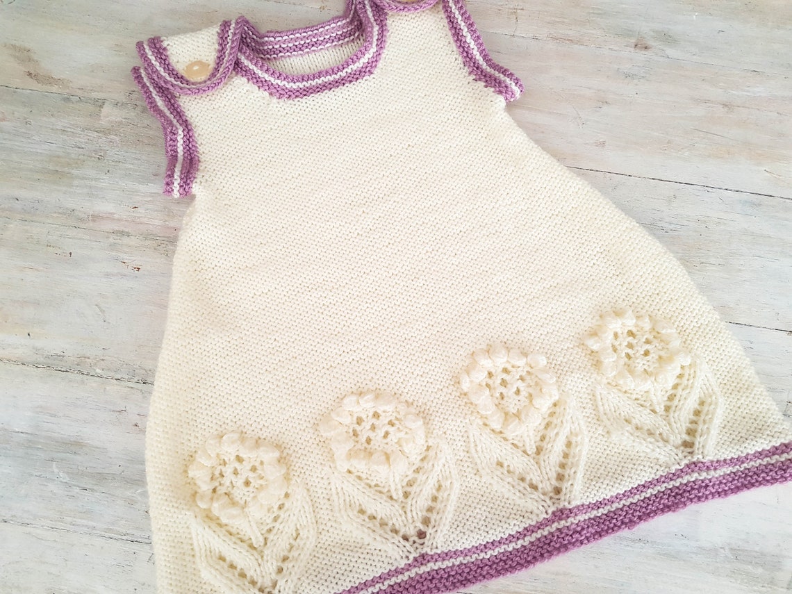 KNITTING PATTERN Baby Knit Dress Knit Toddler Dress - Etsy