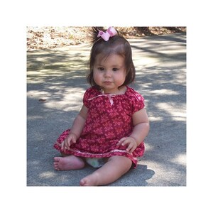 SEWING PATTERN, Baby Peasant Dress, Flutter Sleeve Top, Nightie ...