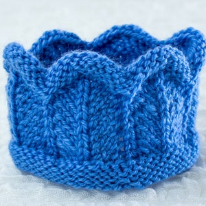 KNITTING PATTERN Knitted Baby Crown, Headband in Four Sizes, Lace Crown ...