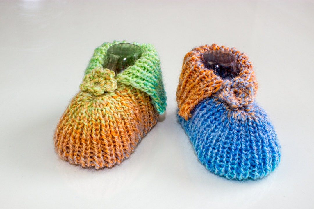 Easy Knit Baby Booties Pattern: Beginner Friendly (PDF) - Etsy