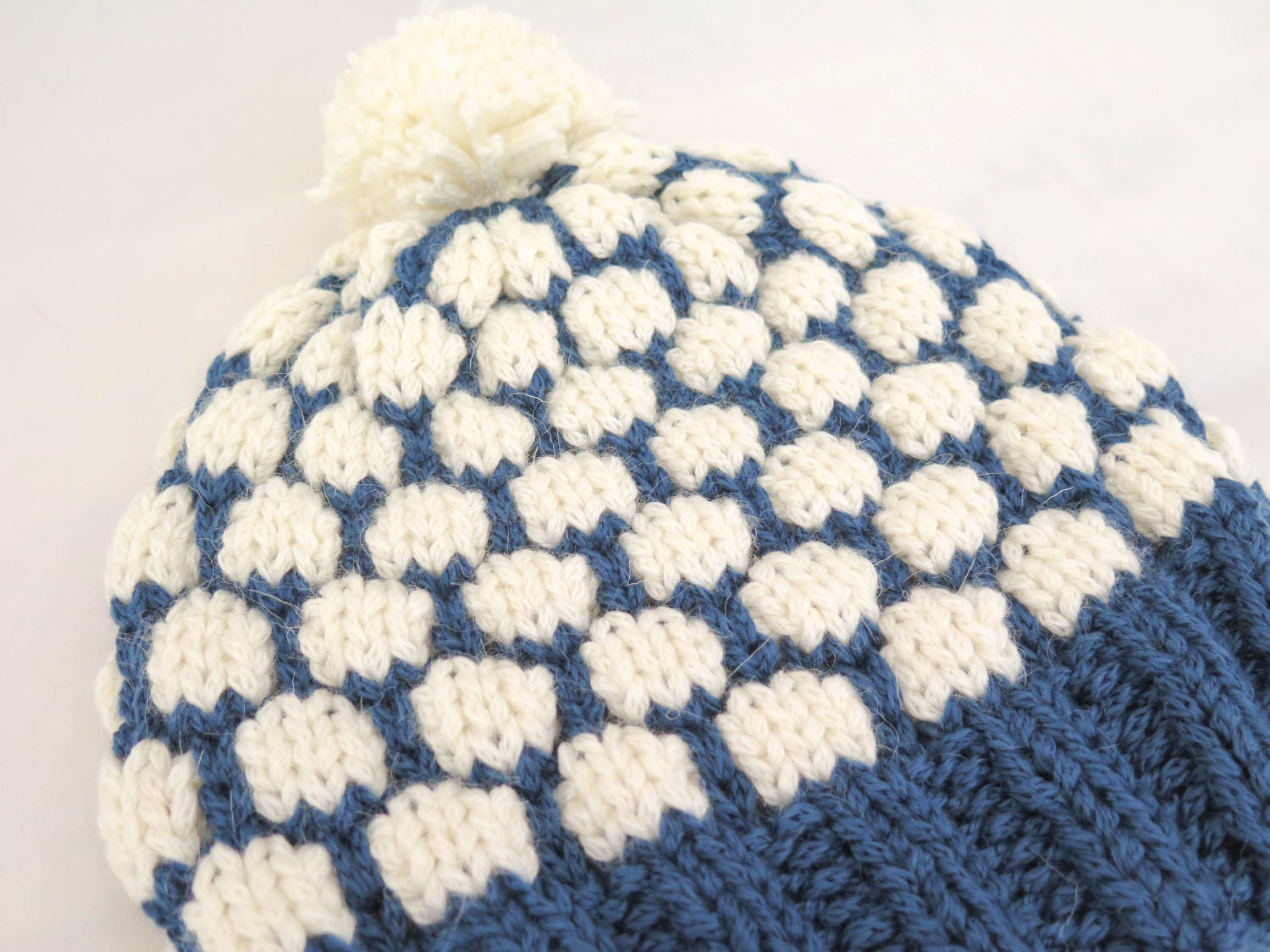KNITTING PATTERN Snowball Beanie Winter Hat Lined Knit - Etsy Australia