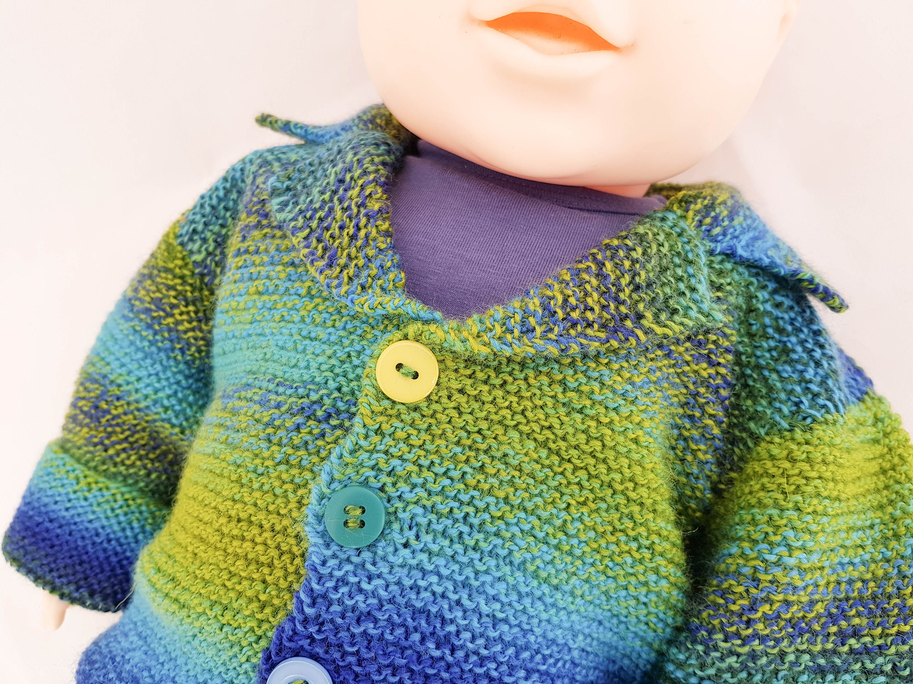 Connor Cardigan Knitting Pattern: Baby Toddler Garter Stitch Sweater ...