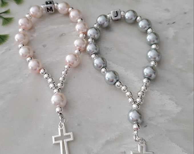 Personalized Mini Rosary, Bridesmaids Gifts, Baptism Gifts, Favors ...