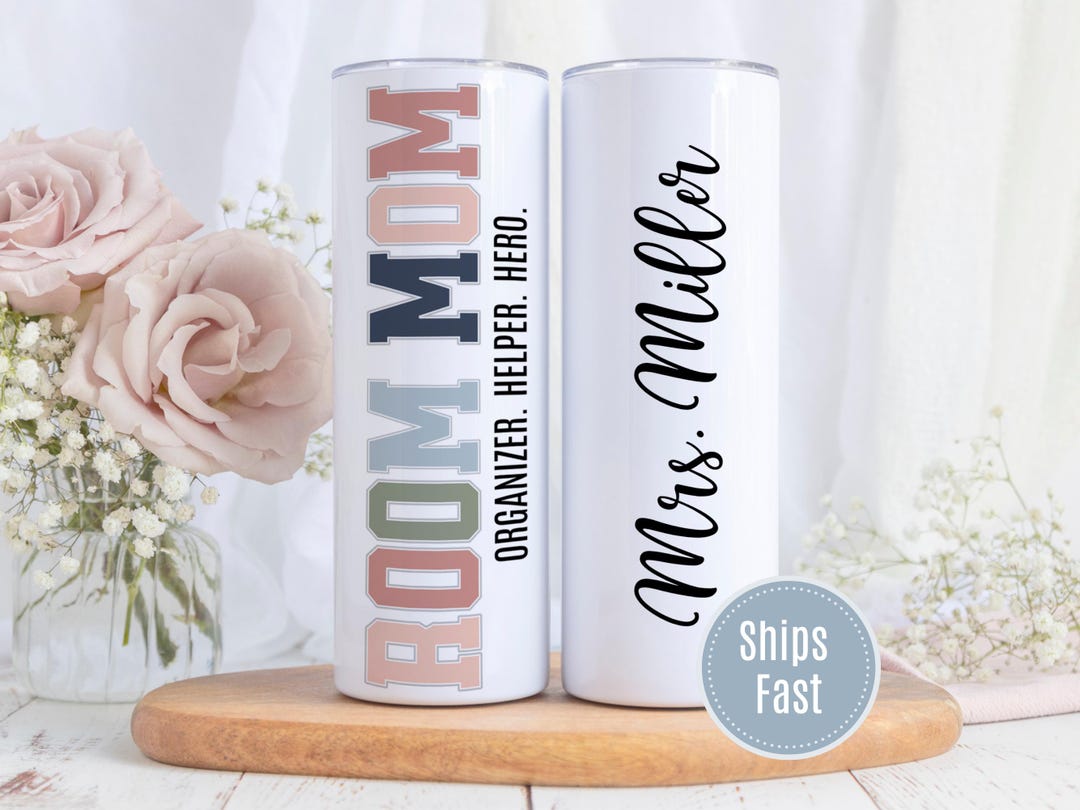 Room Mom Tumbler, Personalized Room Mom Thank You Gift, Room Mom Mug ...