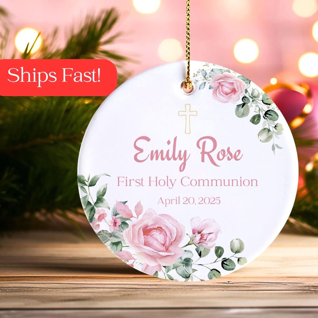 Custom First Communion Ornament, Personalized First Communion Gifts for ...