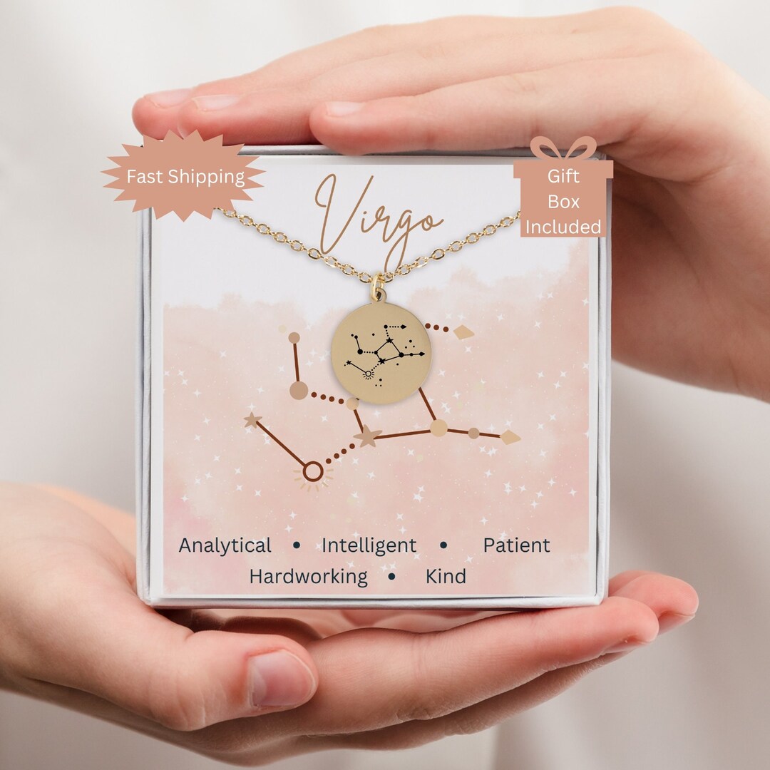 Zodiac Necklace, Zodiac Sign Gifts, Personalized Zodiac Necklace ...