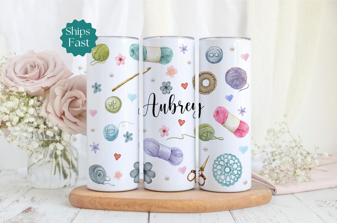 Personalized Crochet Tumbler: Stainless Steel Crocheter Gift - Etsy