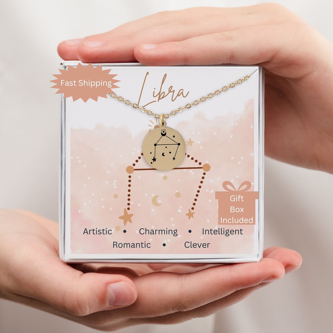 Zodiac Necklace, Zodiac Sign Gifts, Personalized Zodiac Necklace ...