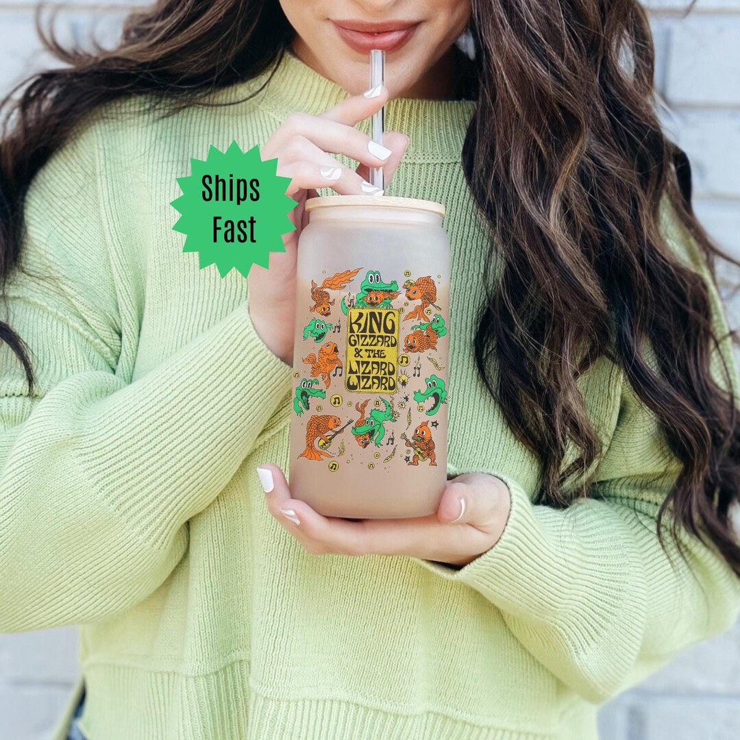 King Gizzard and the Lizard Wizard Custom Frosted Cup Tumbler, King ...
