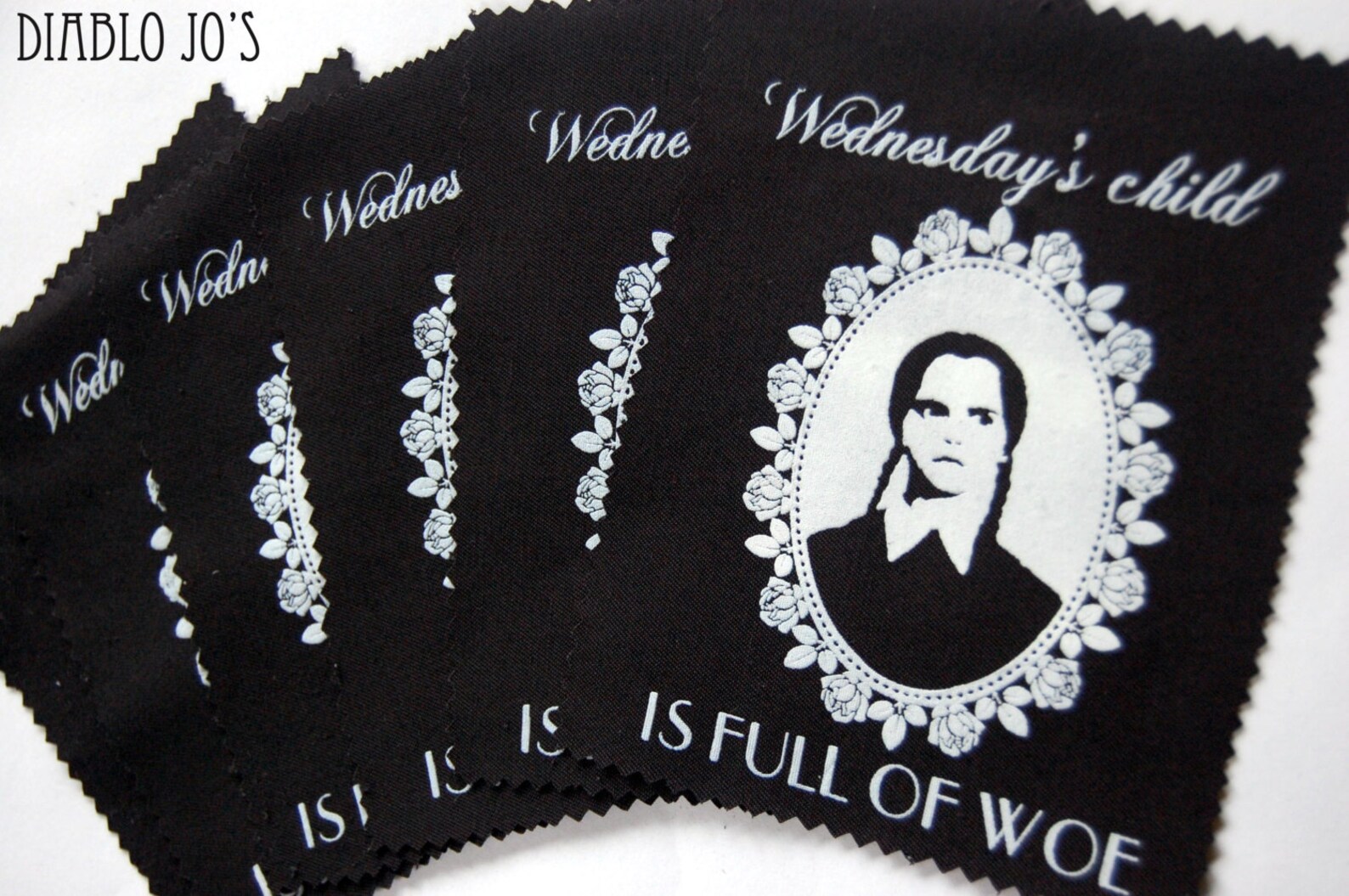 Addams Family Wednesday Addams Sew on Patch Gothic Horror - Etsy