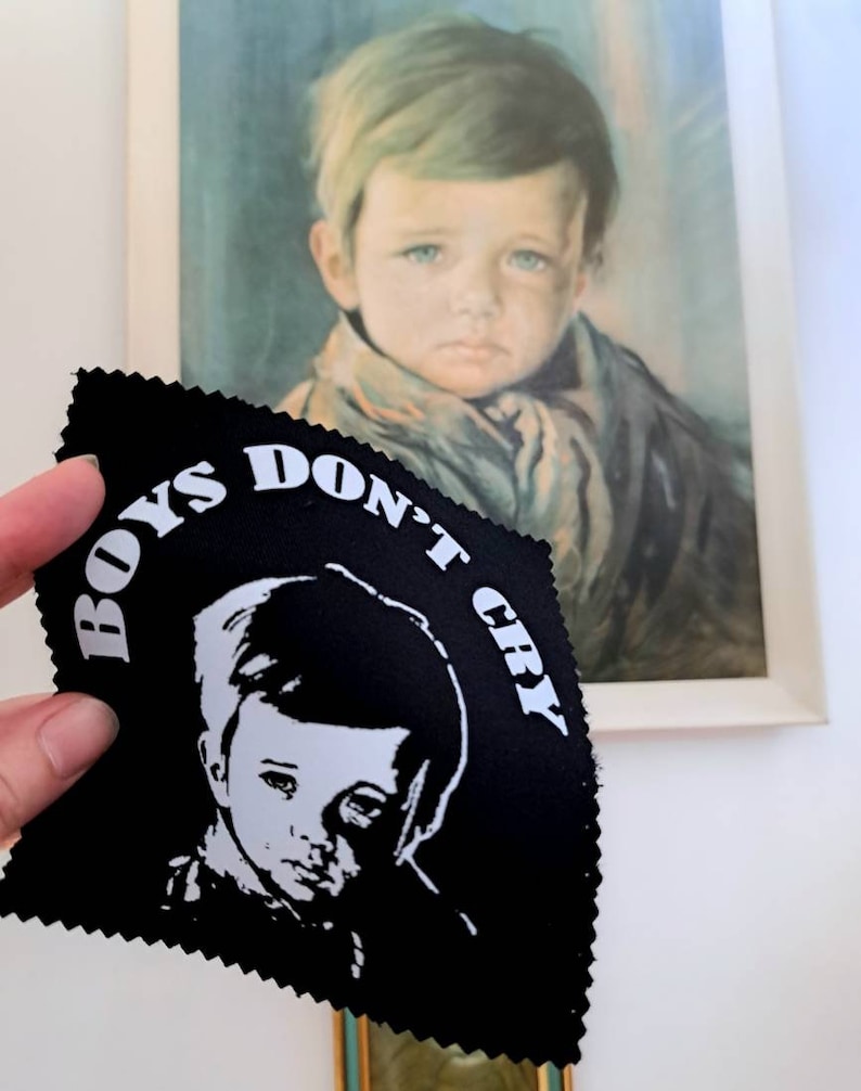 Cursed Painting the Crying Boy Kitsch Paranormal Patch - Etsy