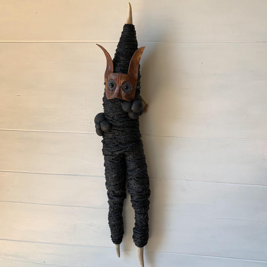 Mysterious Masked Figure Handstitched and Painted Art Doll OOAK - Etsy