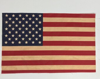 Tea stained flag | Etsy