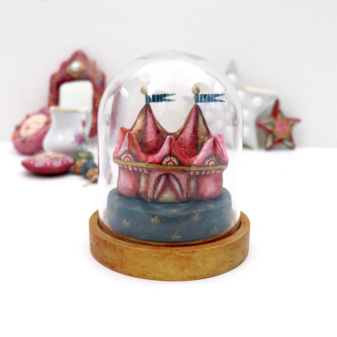 Circus Miniature Diorama Cloche - Etsy