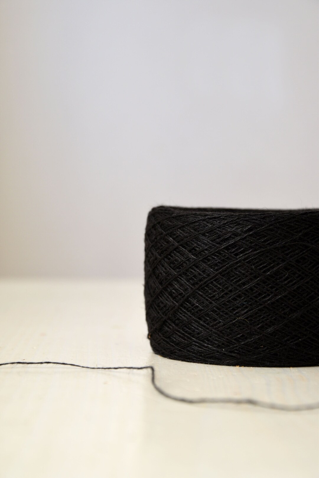 Natural Linen Yarn - Linen Cord - Packaging Rope - Black Linen Thread ...