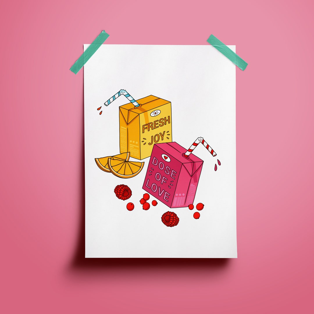 Bricks of Juice Poster - A4-A5 - Etsy