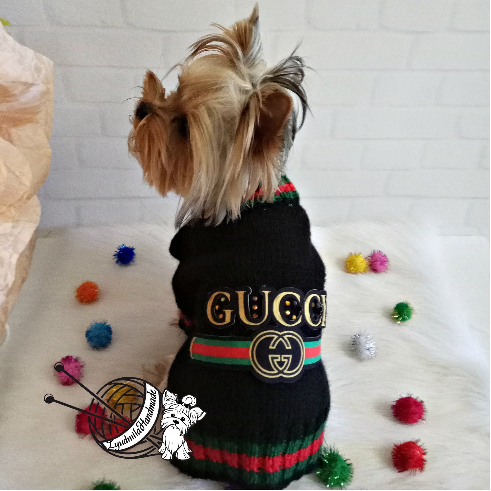 Knitted Dog Sweater Designer Dog Clothes Yorkie Dog Clothes Etsy Knitted Dog Sweater Designer Dog Clothes Yorkie Dog Clothes Etsy