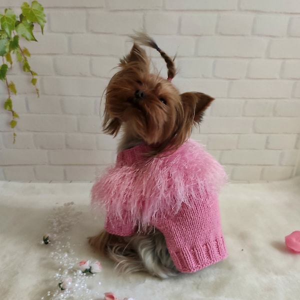 Pink Dog Sweater - Etsy