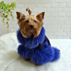 Knitted Dog Costume, Fur Coat for Dog, Small Dog Jumpsuit, Knit Dog ...