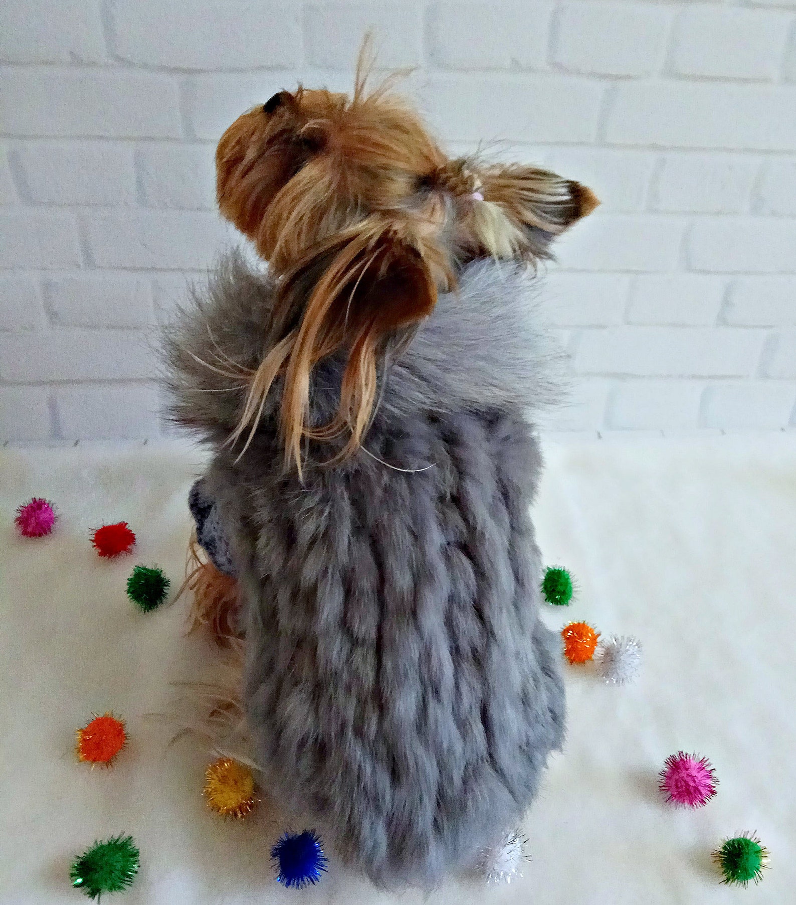 Fur Coat for Dog Natural Fur Sweater for Dogs - Etsy Canada