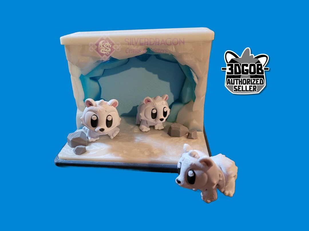 Polar Peekaboo – 3D Printed Arctic Playset - Etsy