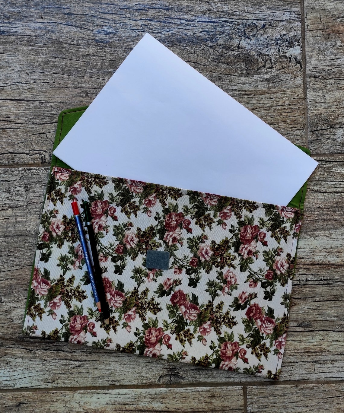 Personalized Rustic Flower A4 Size File Holder File Pocket | Etsy