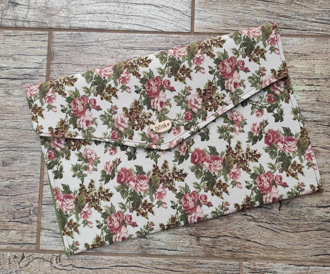 Personalized Rustic Flower A4 Size File Holder File Pocket Fabric ...