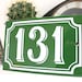 French Enamel House Number Sign 4" X 6" *made to Order*, Genuine French ...