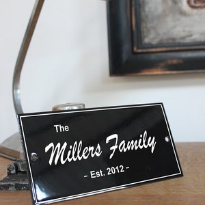 French Enamel House Number Sign 4" X 7.9" *made to Order*, Genuine ...