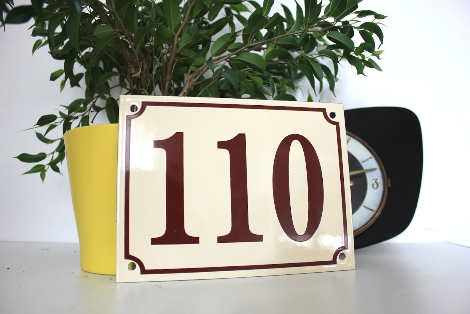 French Enamel House Number Sign 4" X 6" *made to Order*, Genuine French ...