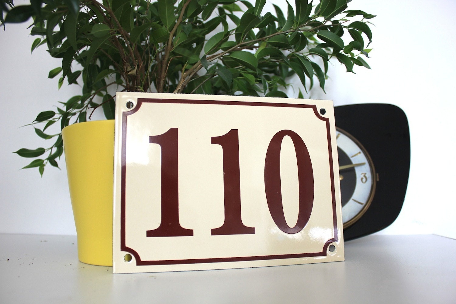 French Enamel House Number Sign 4" X 6" *made to Order*, Genuine French ...