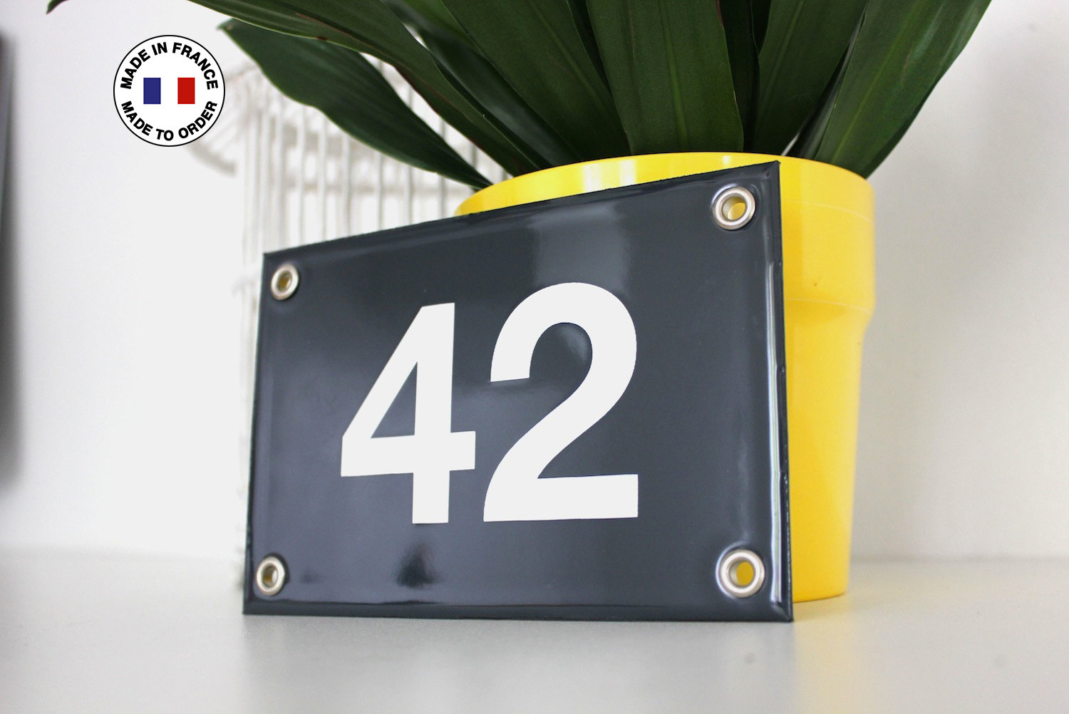 French Enamel House Number Sign 4" X 6" *made to Order*, Genuine French ...