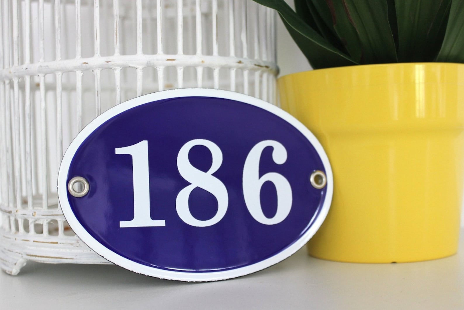 French Enamel House Number Sign 5.1" X 7.9" *made to Order*, Genuine ...